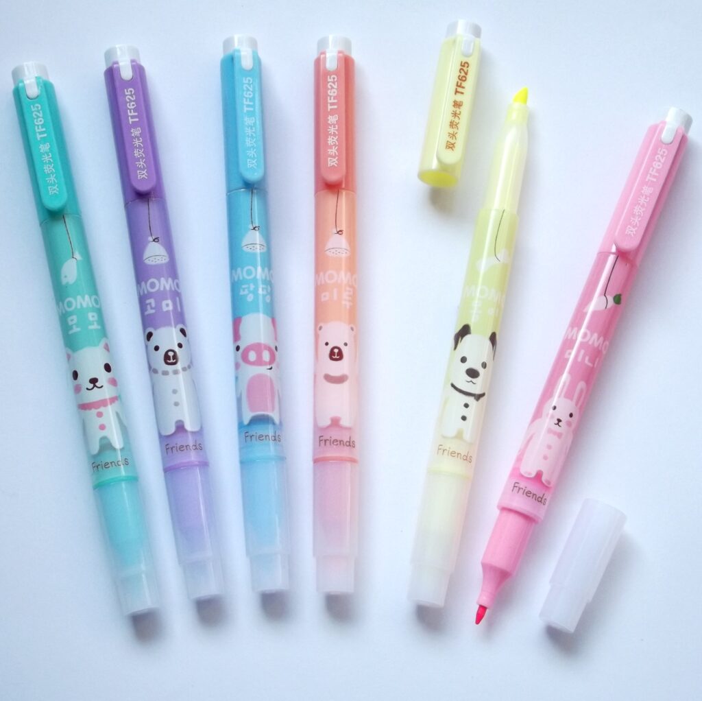 Double Ended Highlighters - Kawaii Stationery UK