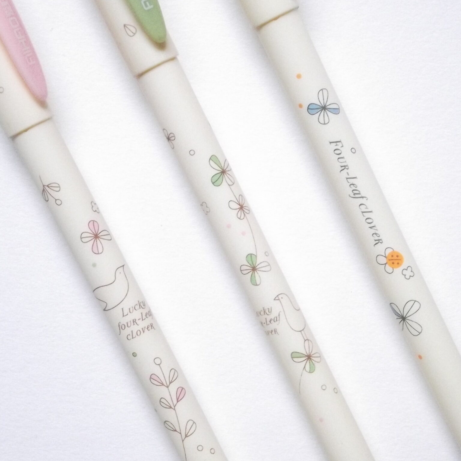 Four Leaf Clover Pens - Kawaii Stationery UK