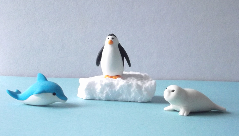 Ocean Animal Erasers - Kawaii Stationery UK