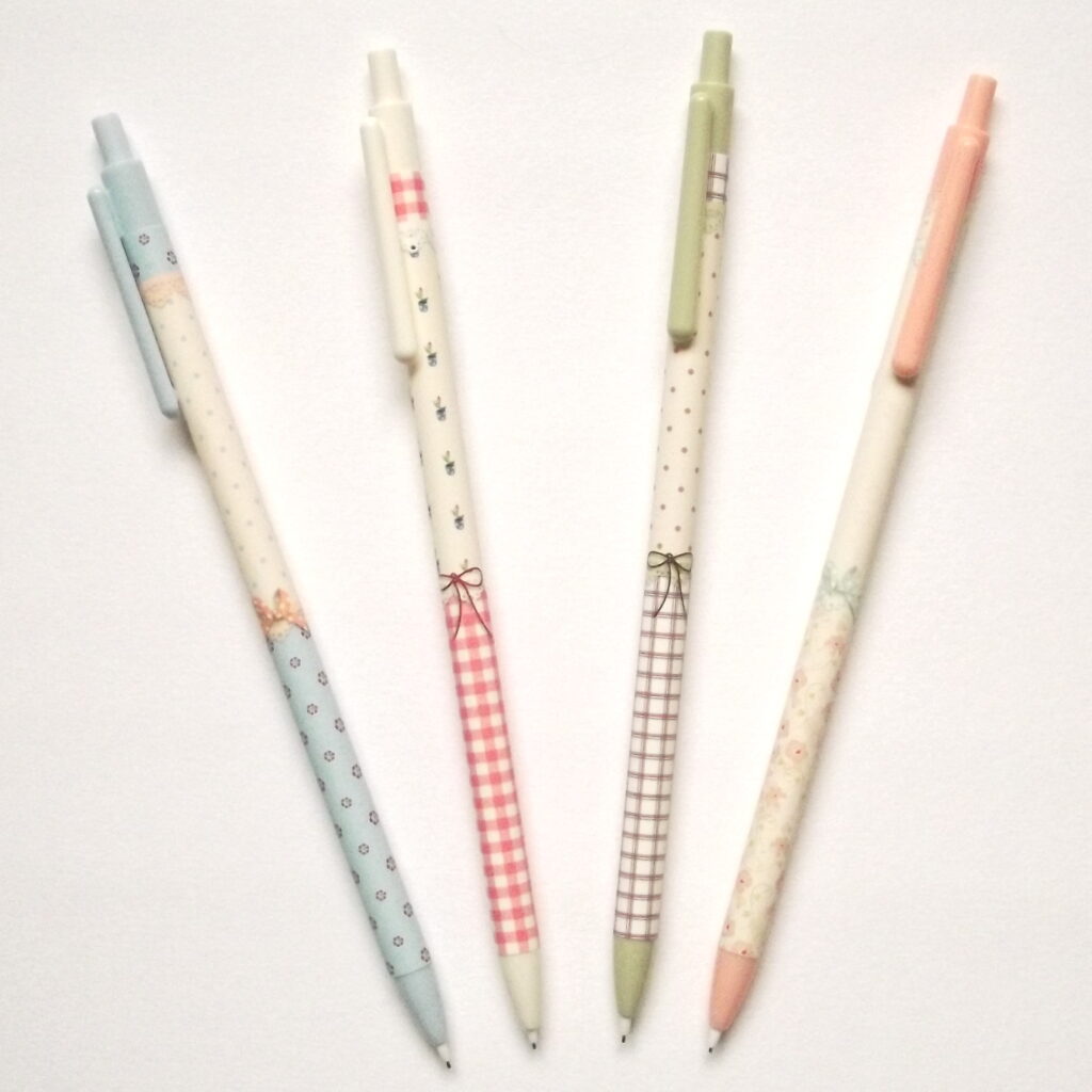 Fabric Print Pencils - Kawaii Stationery UK