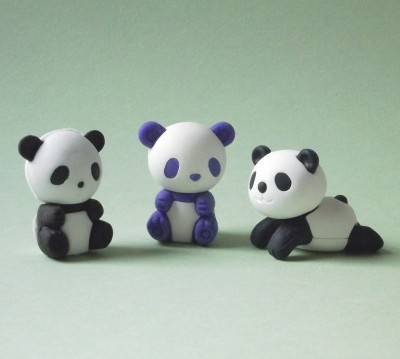 Pandas Erasers - Kawaii Stationery UK